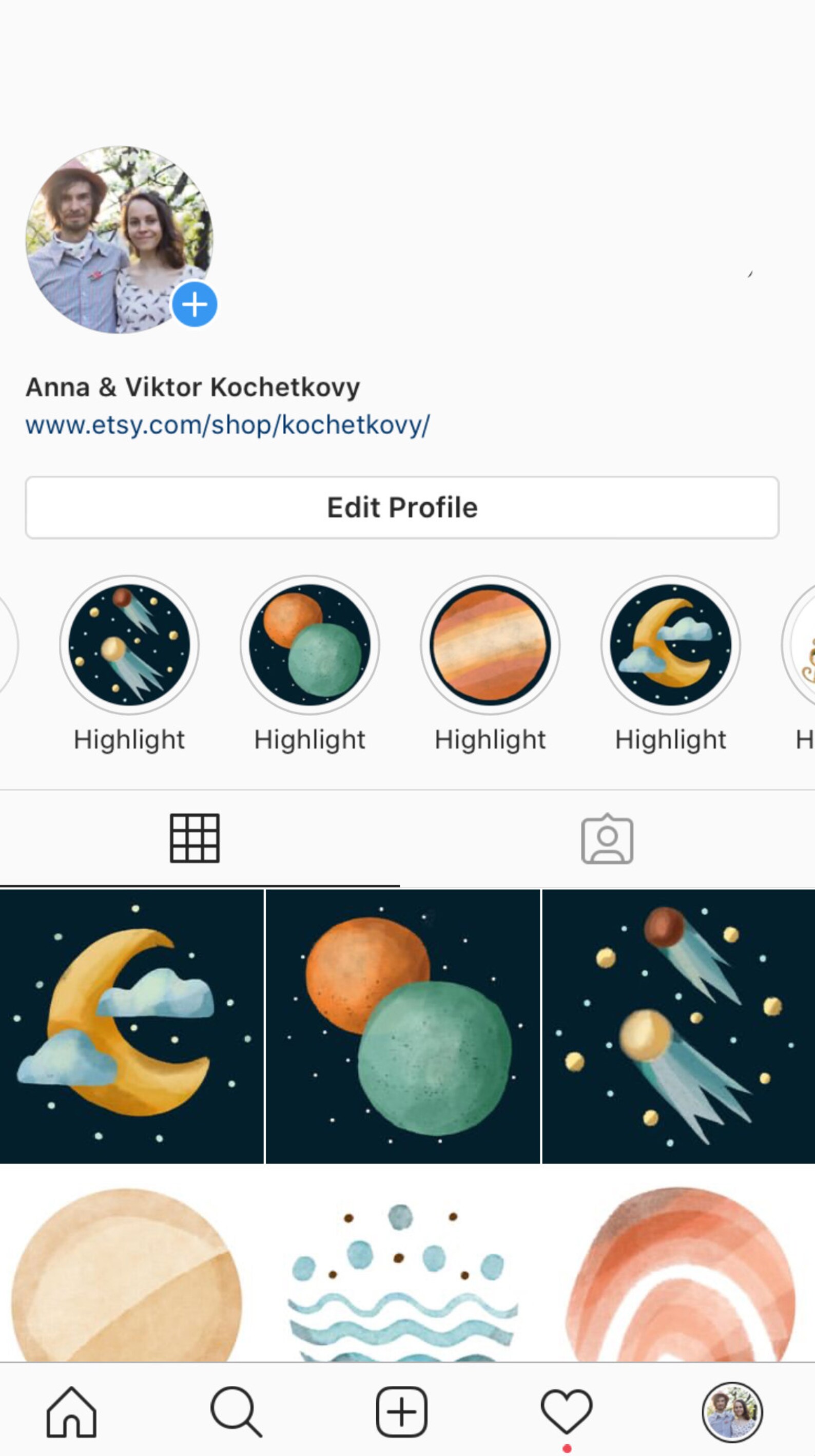 Space Planets Instagram Icons. Highlight Story Watercolor - Etsy UK