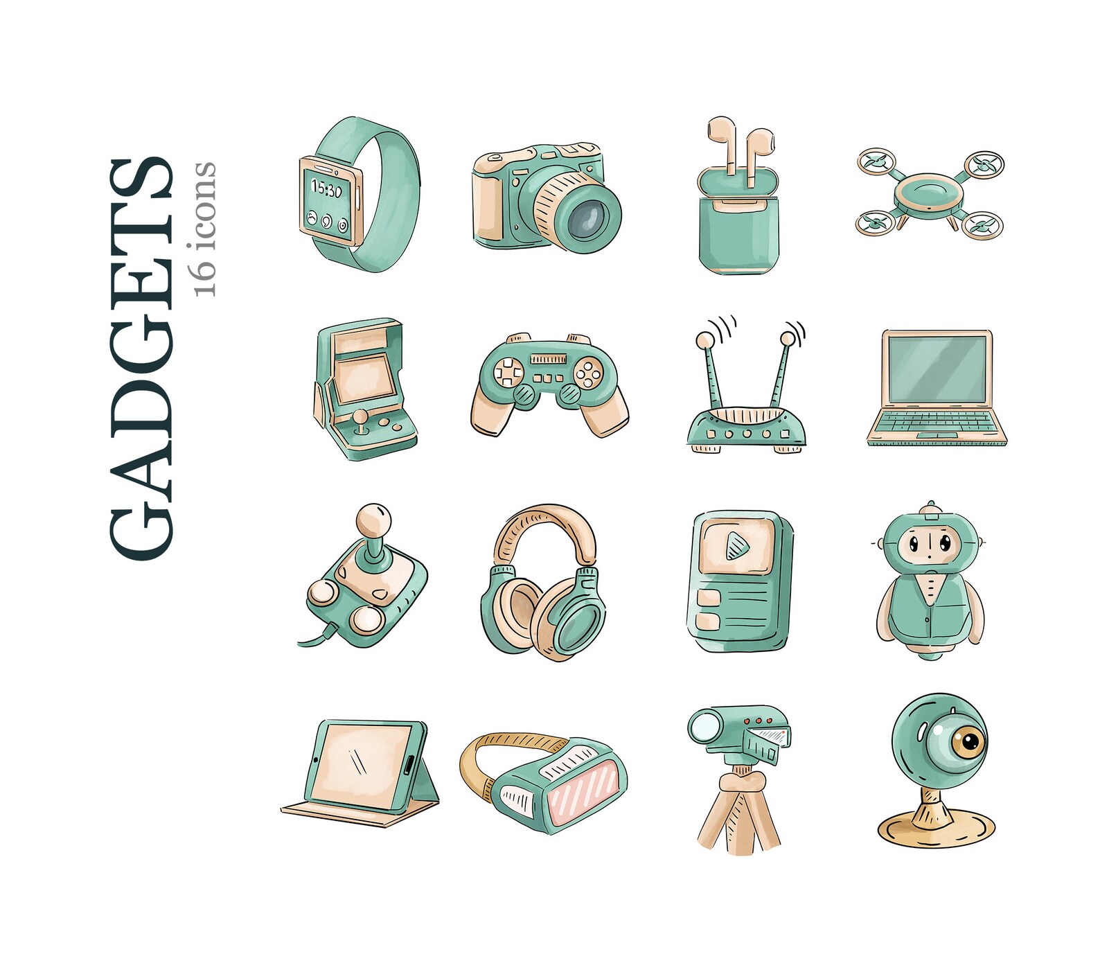16 GADGET Instagram Icons. Highlight Story Covers. Clipart - Etsy