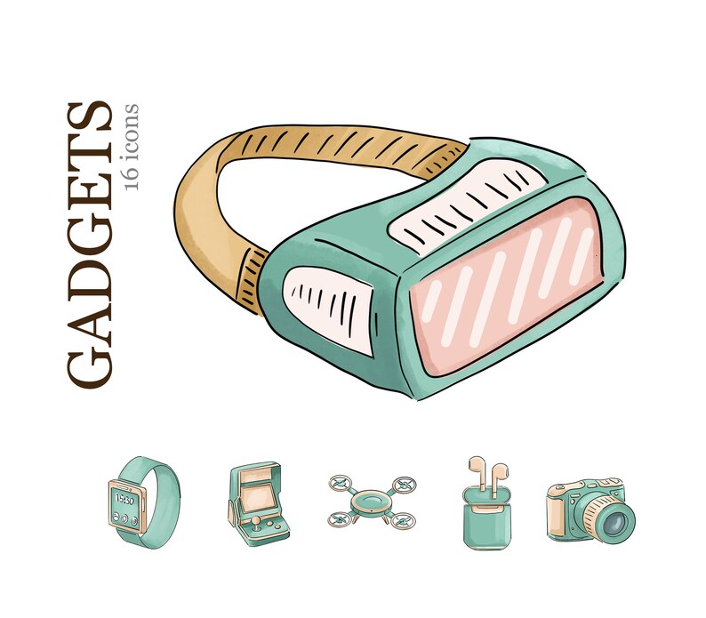16 GADGET Instagram Icons. Highlight Story Covers. Clipart - Etsy