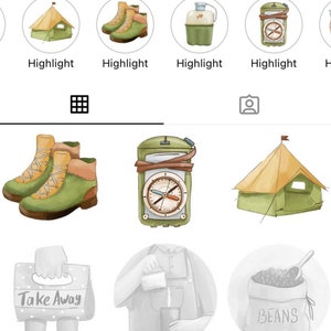 16 BUSHCRAFT Instagram Icons. Highlight Story Covers. Nature, Travel ...