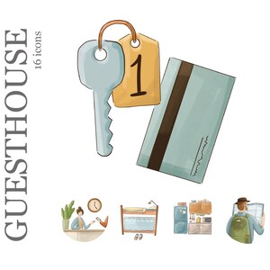 GUESTHOUSE Instagram Icons. Highlight Story Watercolor Covers Boho ...
