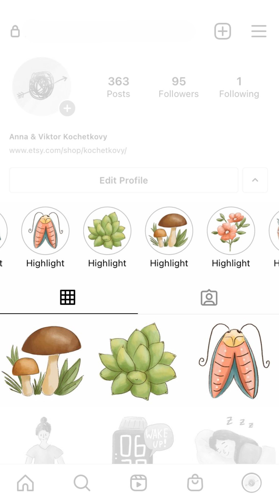 16 NATURE Instagram icons. Highlight story covers. Watercolor | Etsy
