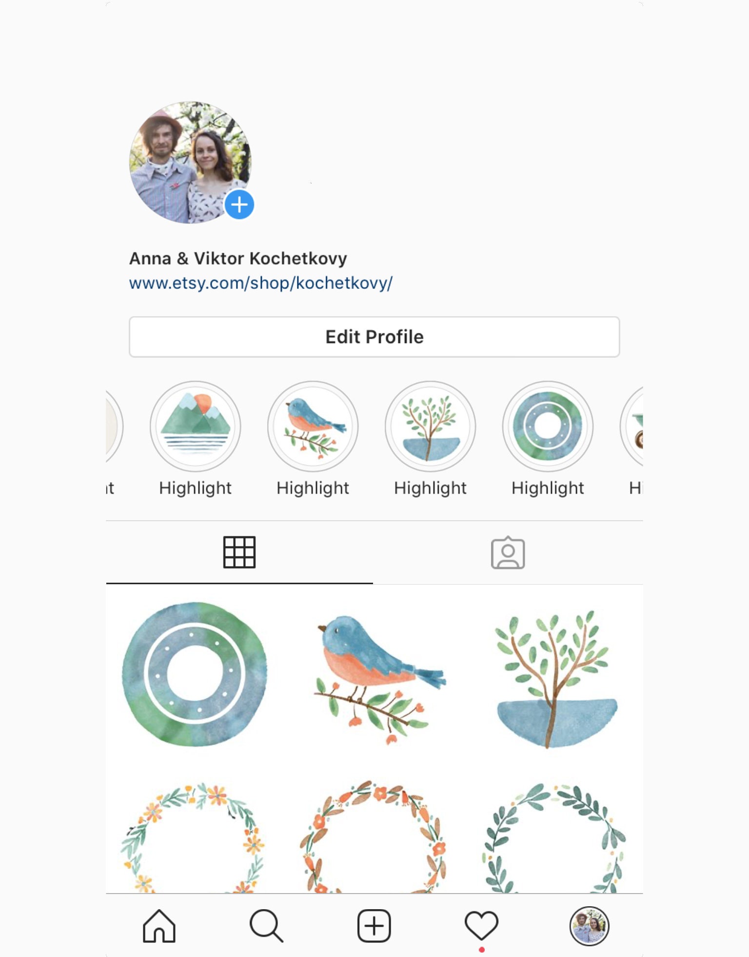 Forest & Nature Instagram Icons. Highlight Story Watercolor - Etsy
