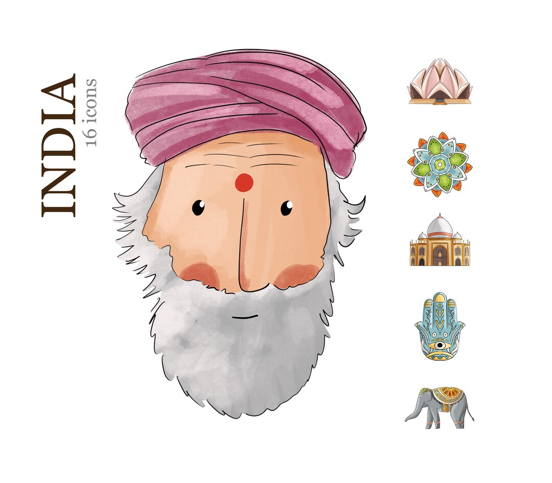 16 INDIA Instagram Icons. Highlight Story Covers, Clipart. Taj Mahal ...