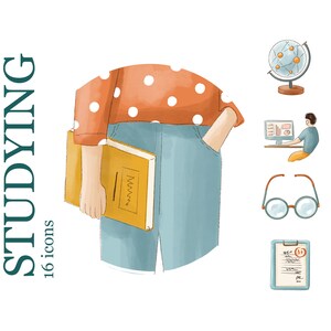 16 STUDY Instagram Icons. Highlight Story Covers. Boho Style. Online ...