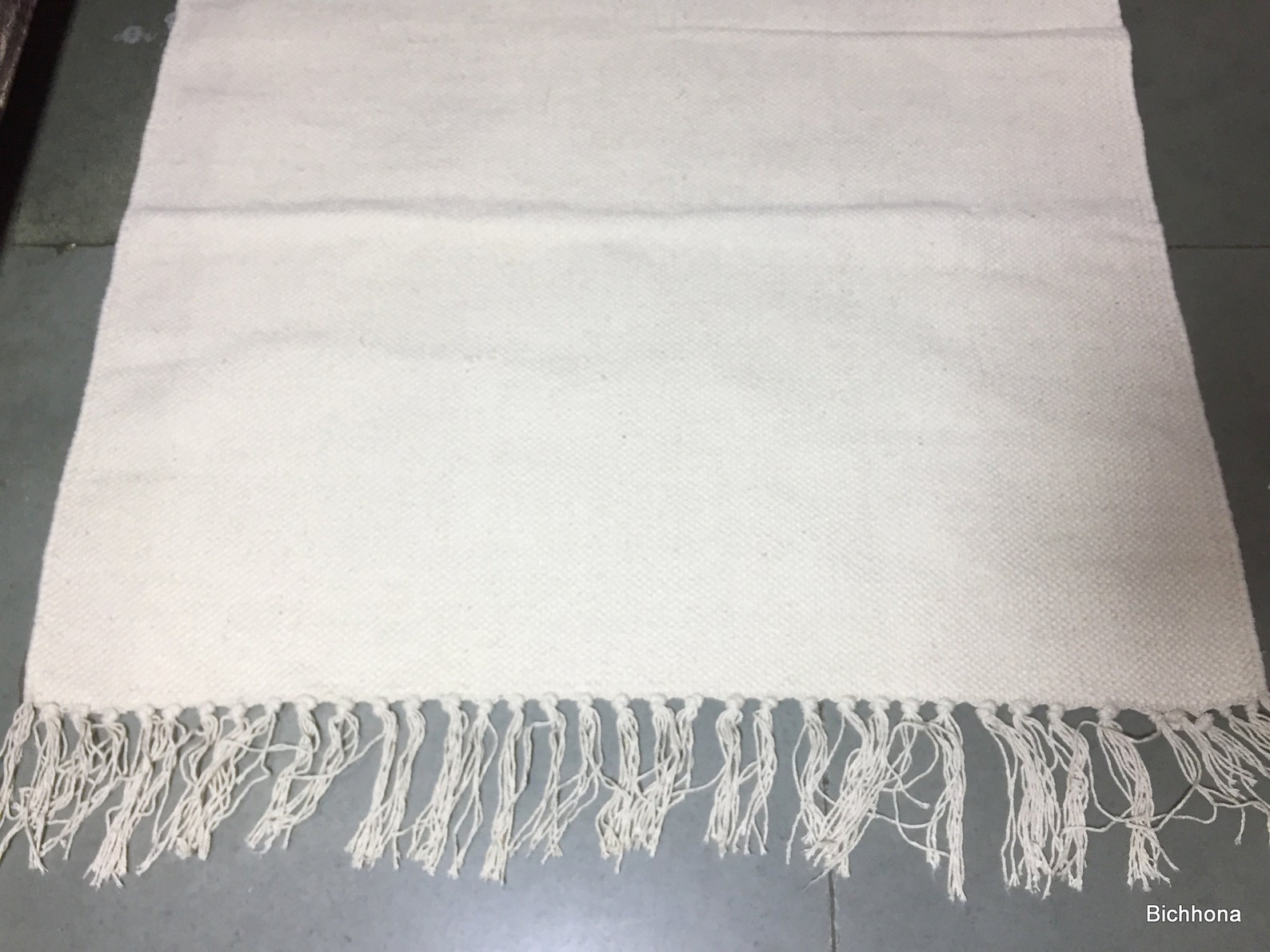 8x10 Ft Indian Dari Rug Solid Woven Rug Cotton Rug Bath Rug | Etsy