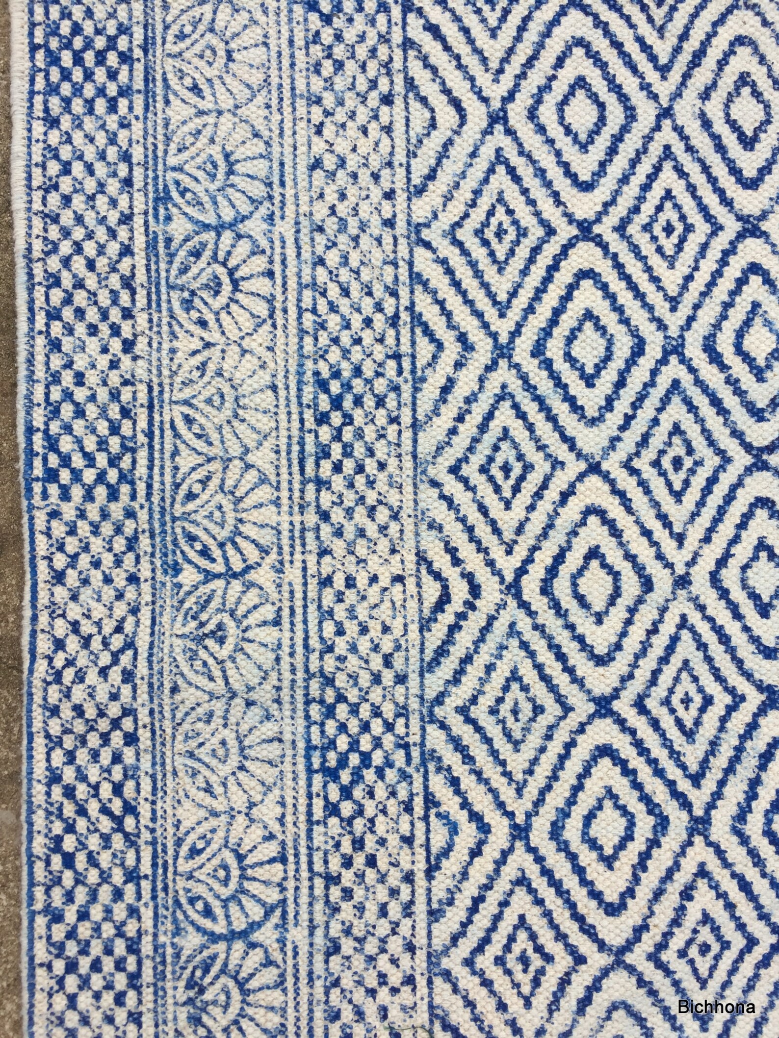 5x8 Ft Indian Dari Rug Handblock Printed Rug Cotton Rug 8x10 | Etsy