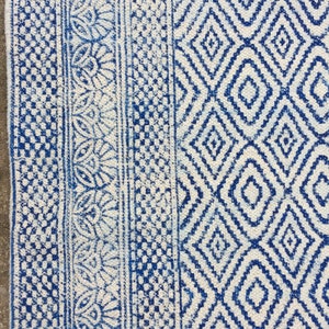 5x8 Ft Indian Dari Rug Handblock Printed Rug Cotton Rug 8x10 - Etsy