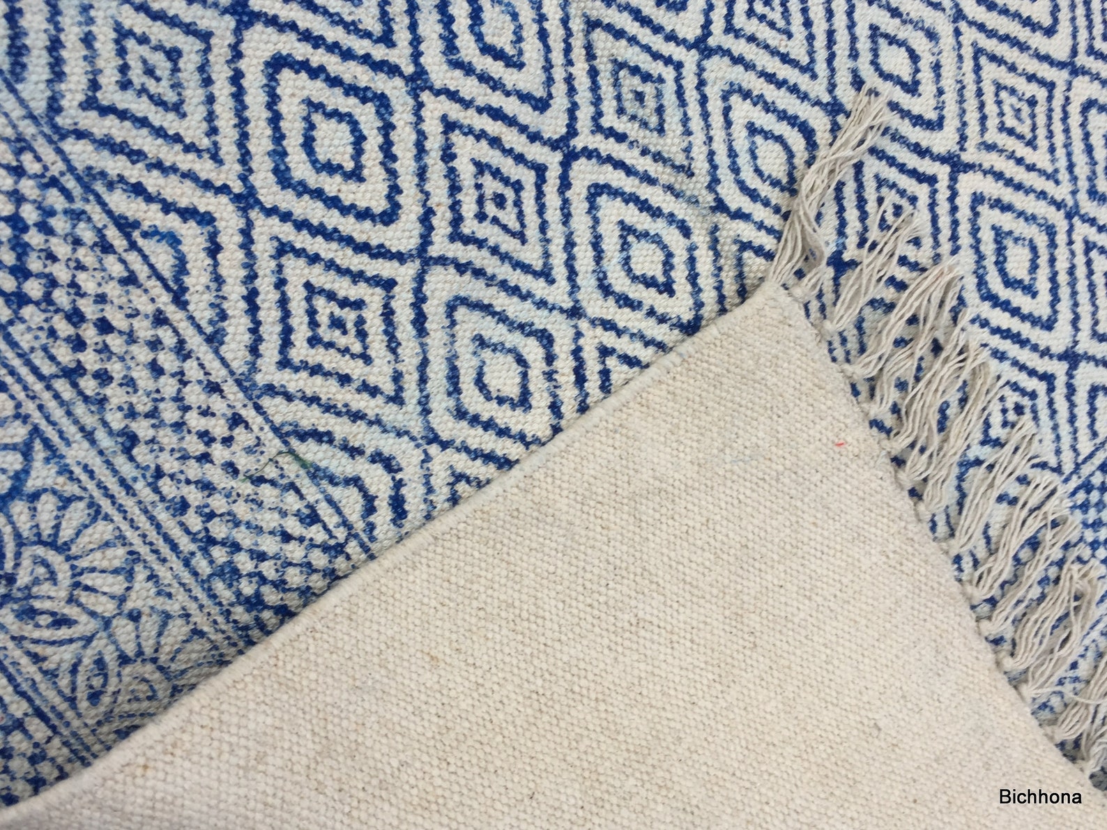 5x8 Ft Indian Dari Rug Handblock Printed Rug Cotton Rug 8x10 | Etsy