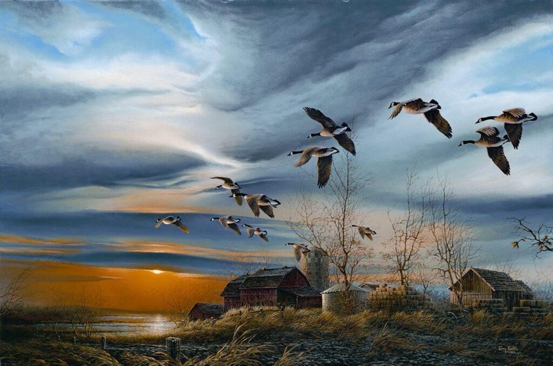 Silent Sunset Oil Print by Terry Redlin 1980 - Wall Art Decor | Master ...