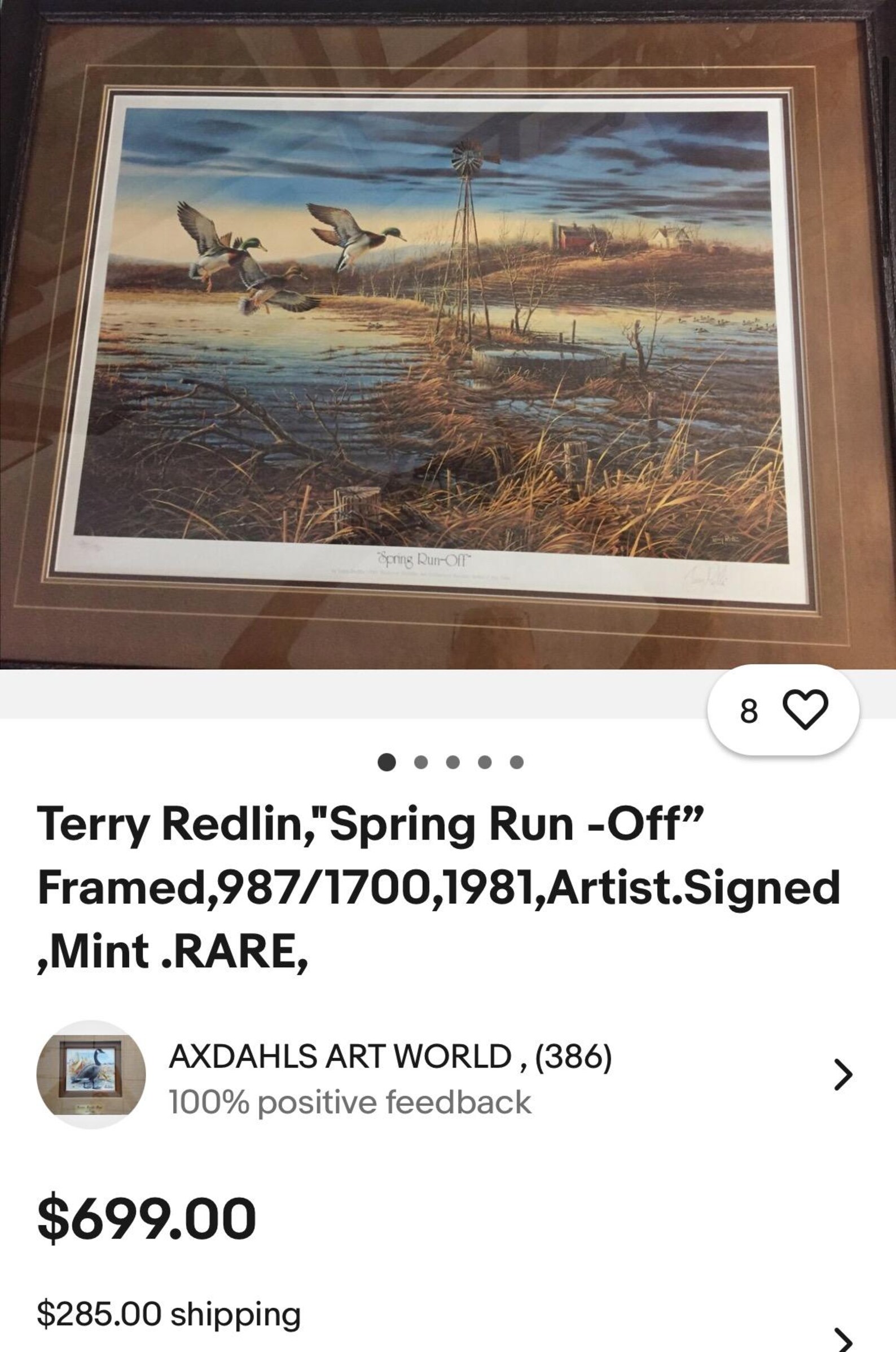 Silent Sunset Oil Print by Terry Redlin 1980 - Wall Art Decor | Master ...