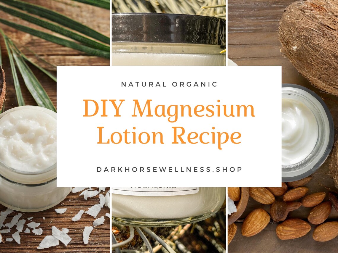 DIY Magnesium Lotion Recipe | 100% Natural Magnesium Balm | - Etsy