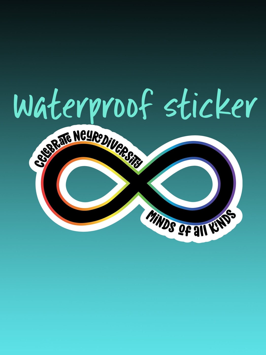 Celebrate Neurodiversity Stickerwaterproof Vinyl Stickers, 80hd ...