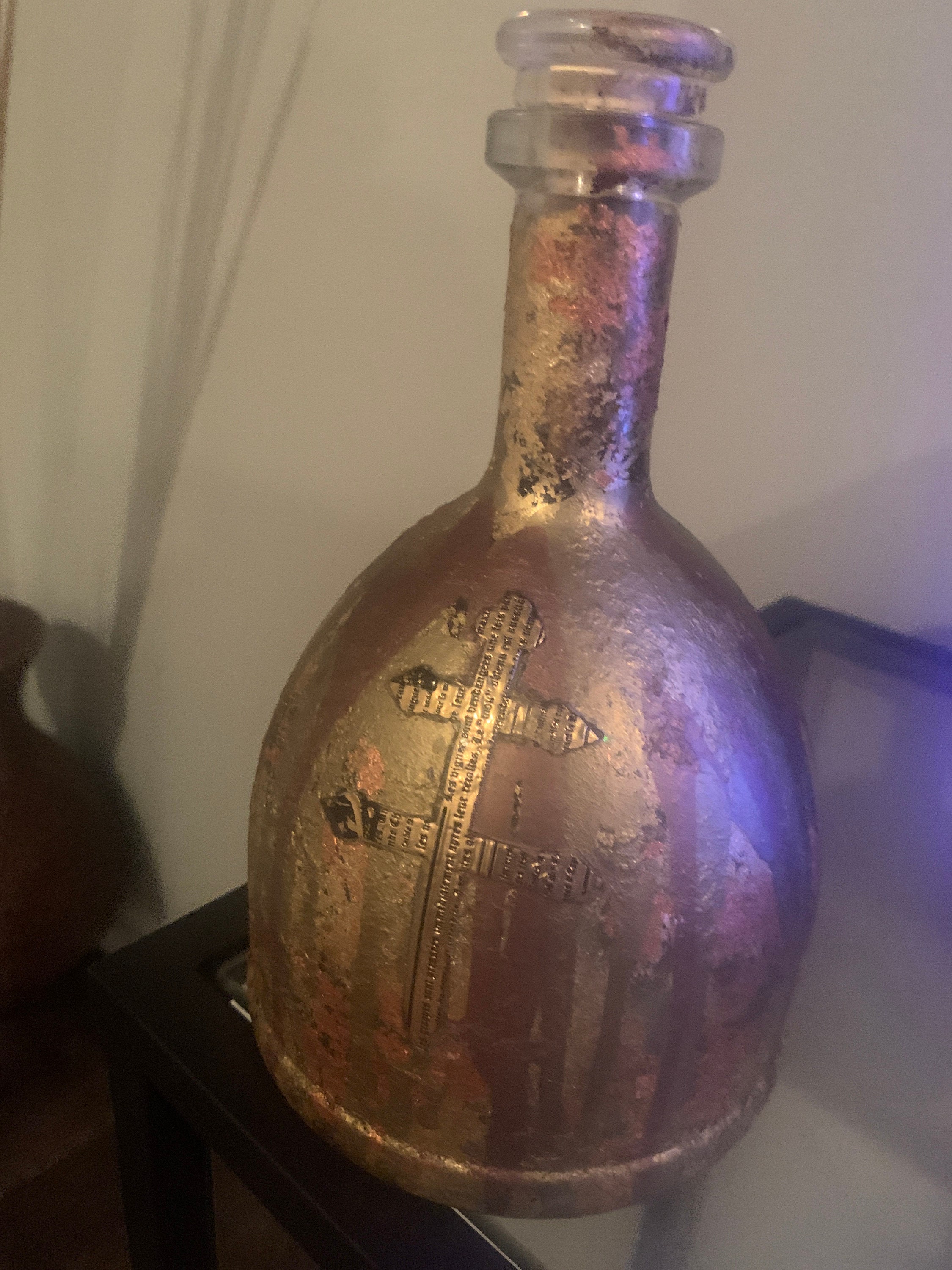 Gold & Copper Dusse Bottle - Etsy