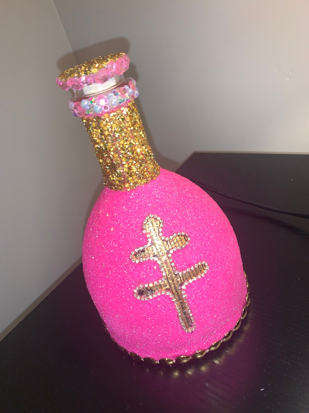 Pink Glitter Bling Dusse’ Bottle - Etsy