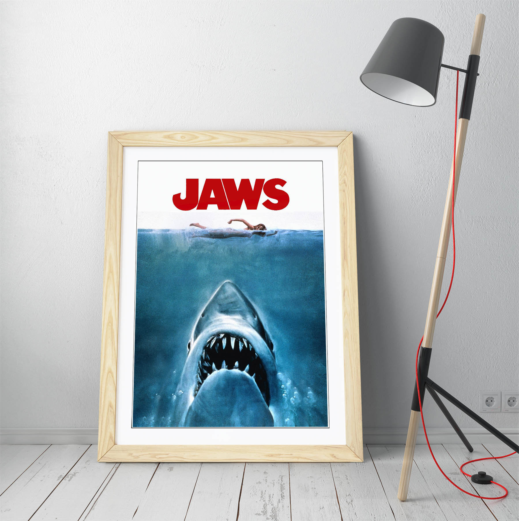 Vintage Jaws Movie Poster Poster Framed Wall Art Print | Etsy