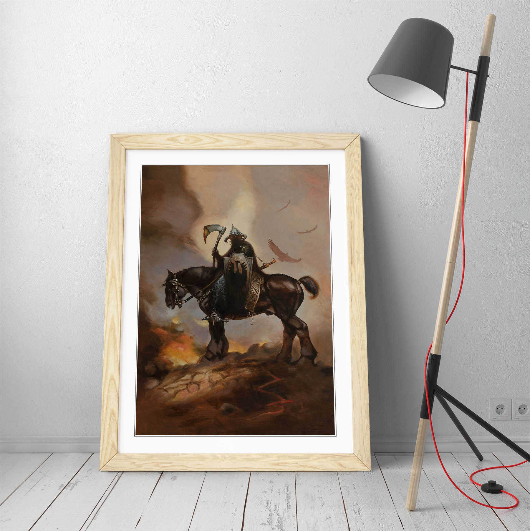 Frank Frazetta Death Dealer Poster Framed Wall Art Print | Etsy