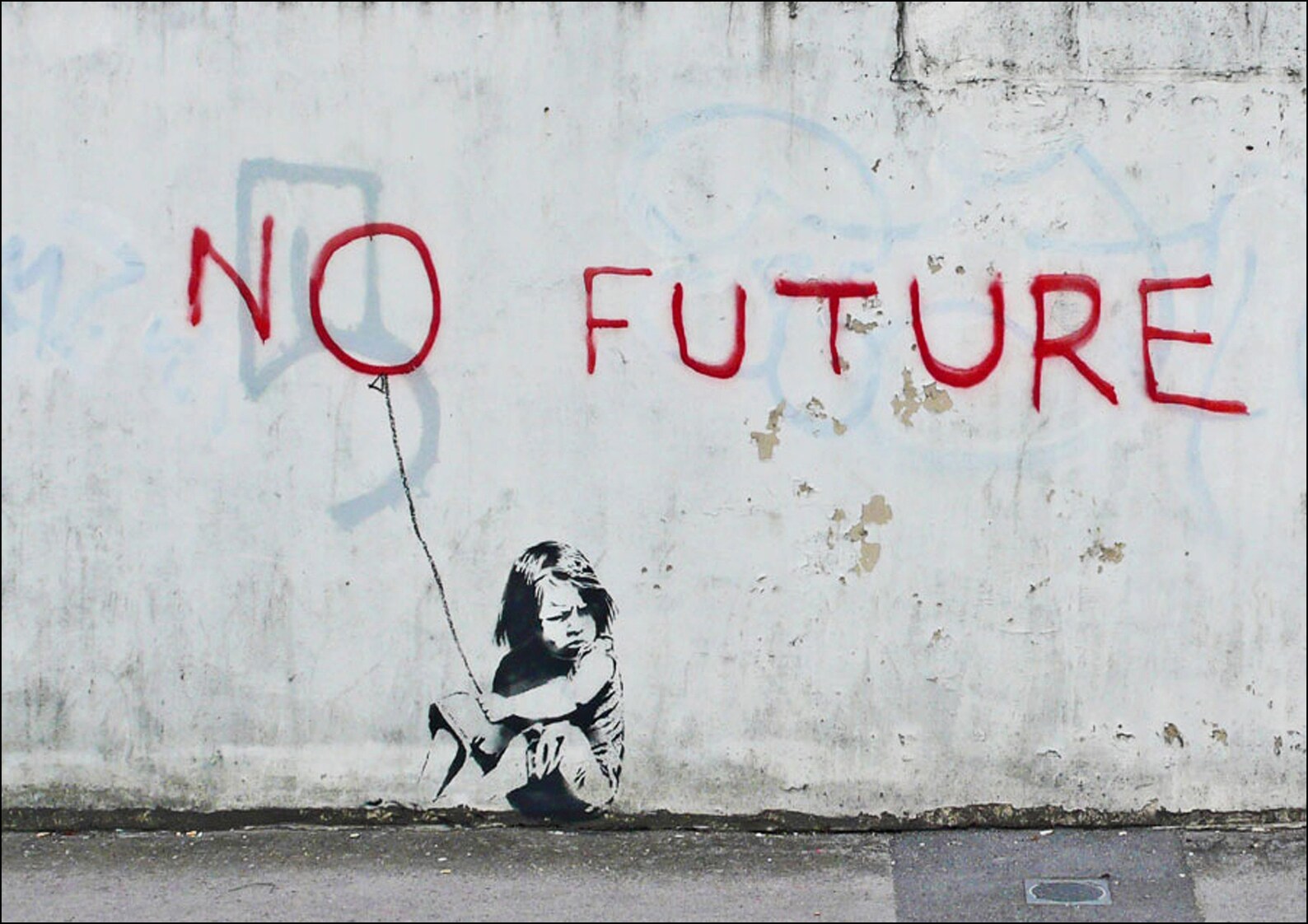 Banksy No Future Graffiti Street Artwork Framed Picture | Etsy