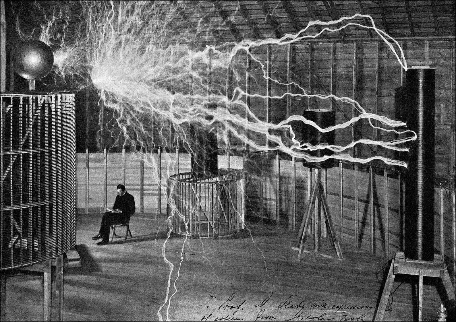 Nikola Tesla Faraday Cage Poster Framed Wall Art Print | Etsy