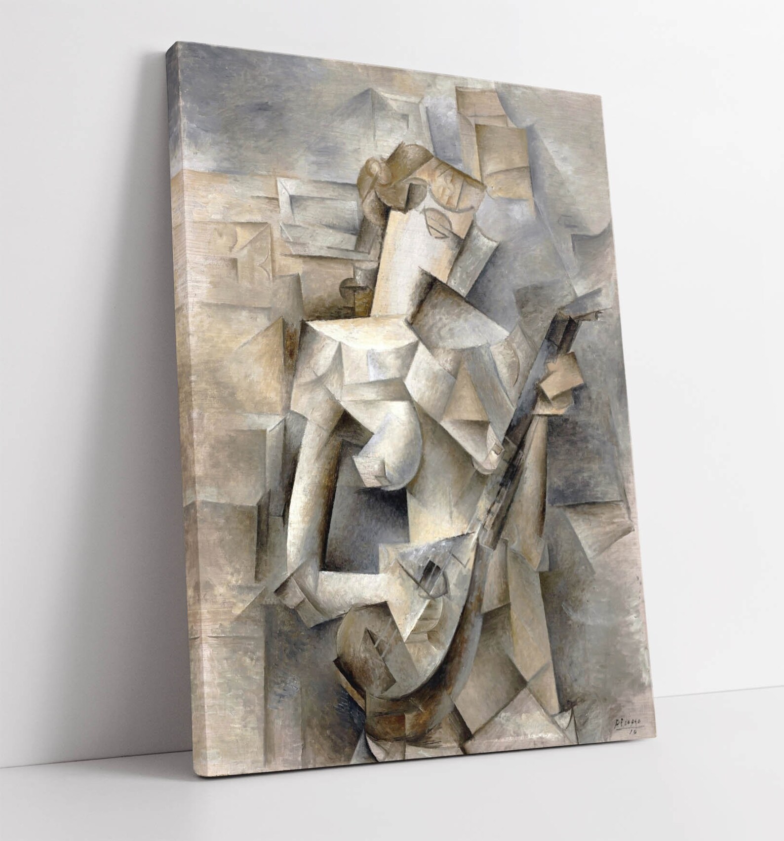 Pablo Picasso Girl With A Mandolin 1910 Canvas Wall Art Print | Etsy