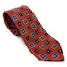 Handmade 7 Fold Silk Tie: Geometric Pattern, Made in Italy - Etsy