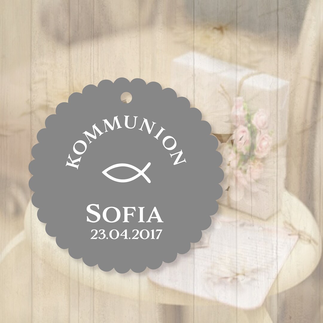 25 Gift Tags Tags Labels Thank You Communion Confirmation - Etsy