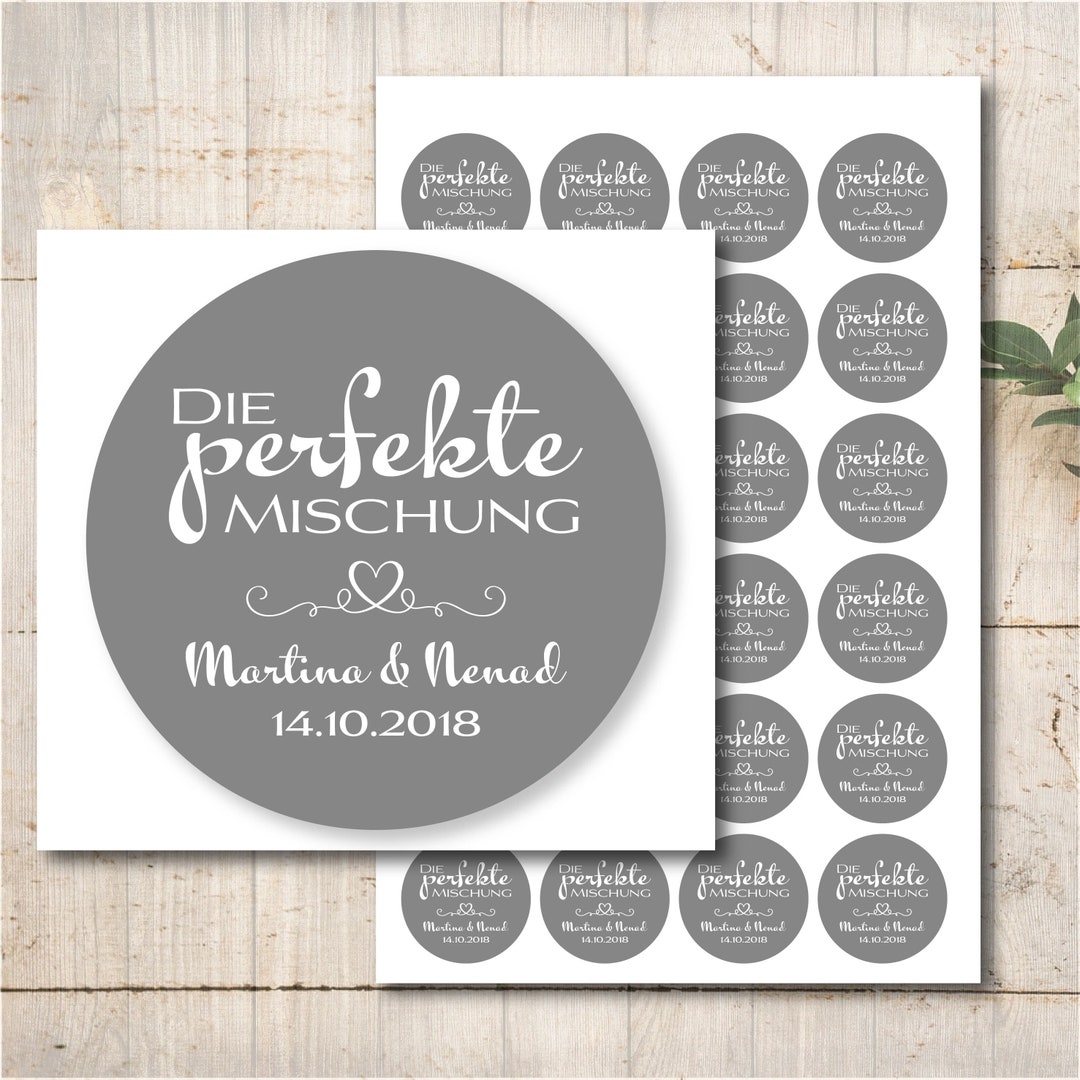 24 the Perfect Mix Stickers Labels Stickers Personalized Communion ...