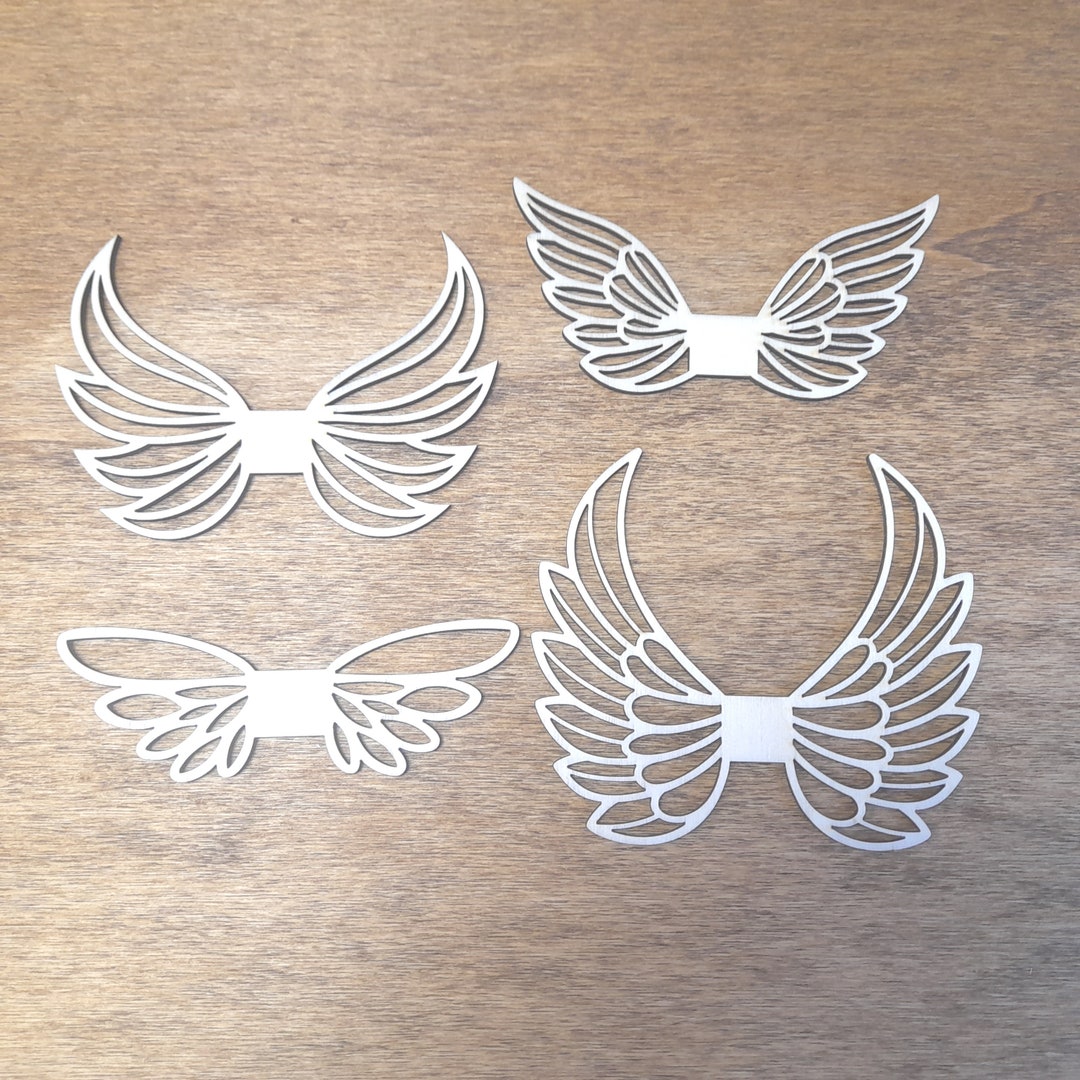 Angel Wings Wood Laser Cut Macrame Angel Wings - Etsy UK
