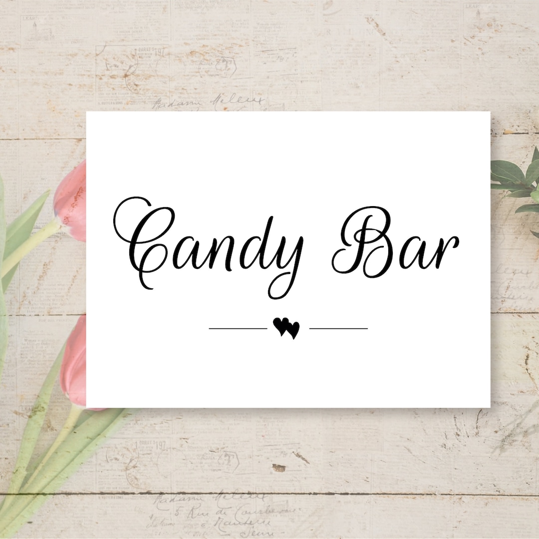 Candy Bar Schild Hochzeit - Etsy.de