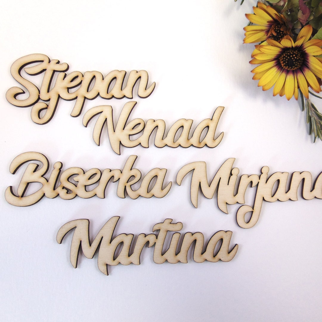 Personalized Lettering Made of Wood Gift and Decoration Personalized ...