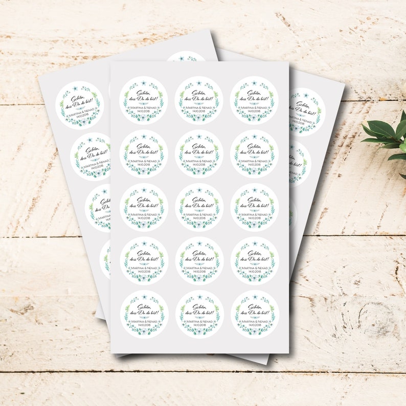 15 Aufkleber Etiketten Sticker Schön dass Du da bist Taufe | Etsy