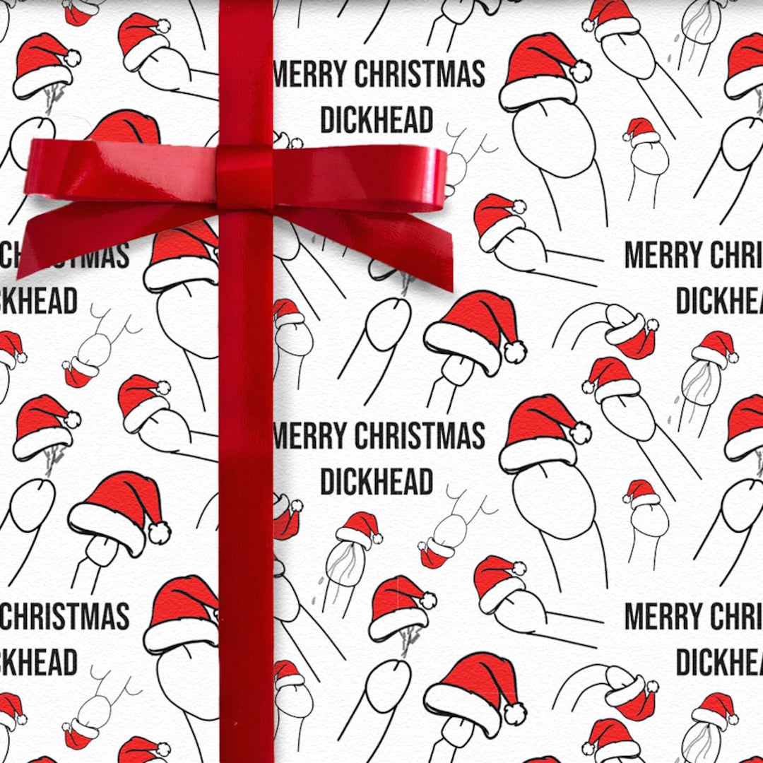 Rude Christmas Gift Wrap, Something Different & Unique, Funny Wrapping ...