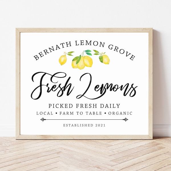 Lemon Kitchen Decor - Etsy