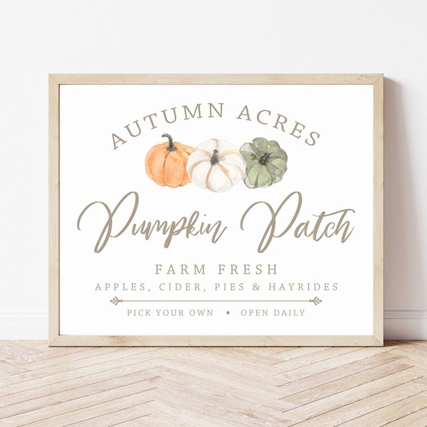 Pumpkin Patch Sign - Etsy