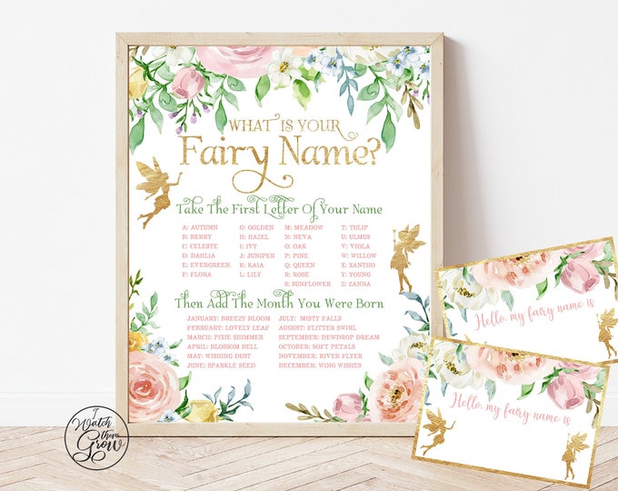 Editable Fairy Scavenger Hunt Game, Printable Fairy Party Game, Fairy ...