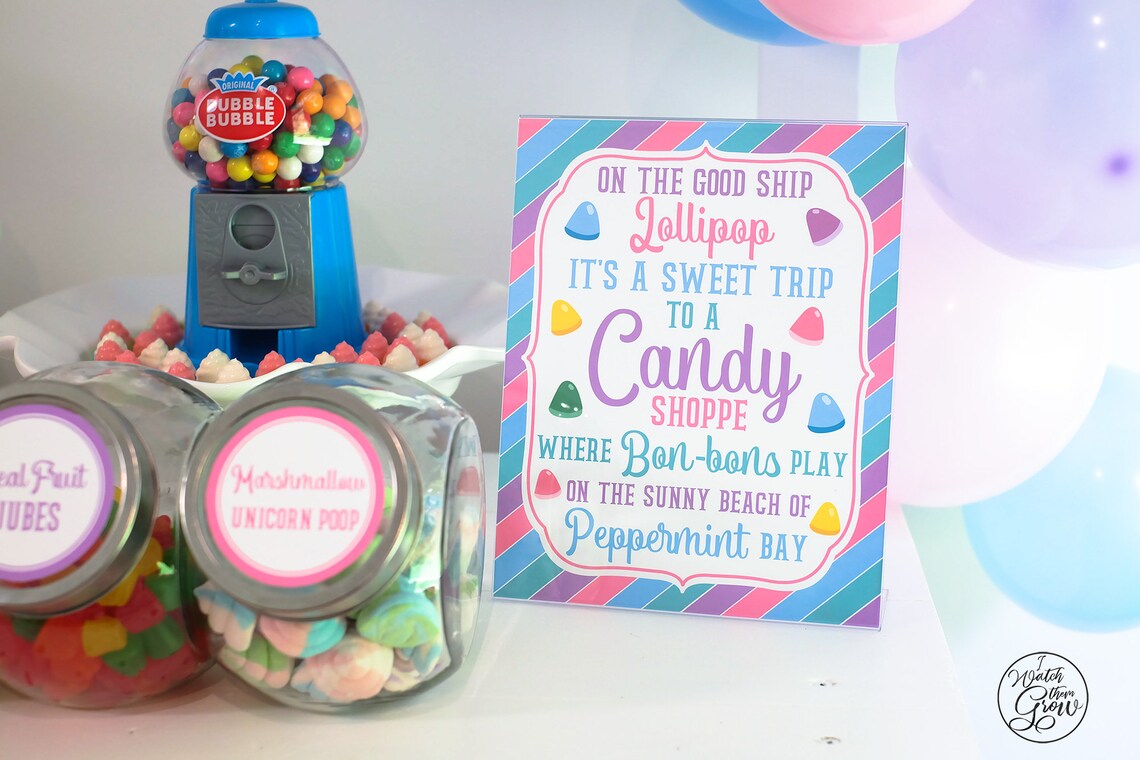 Printable good Ship Lollipop Sign Sweet Shoppe - Etsy