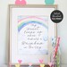 Pastel Rainbow Party Poster Printable Rainbow Watercolor Wall | Etsy