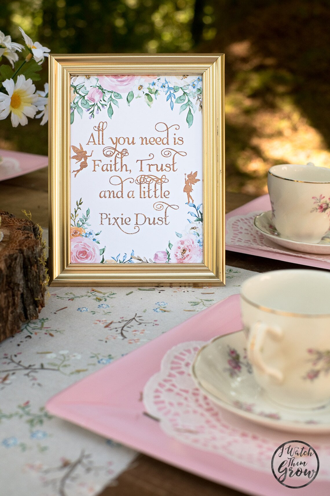 Fairy Party Signs Set of 2, Printable Fairy Birthday Party Decor, Fairy ...