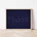 Custom Constellation Name Print, Printable Star Galaxy Art ...