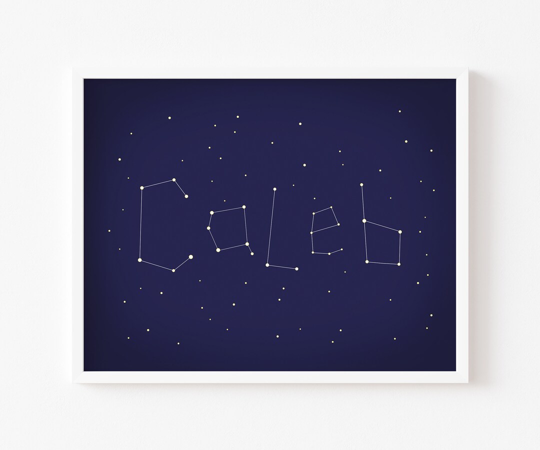 Custom Constellation Name Print, Printable Star Galaxy Art ...