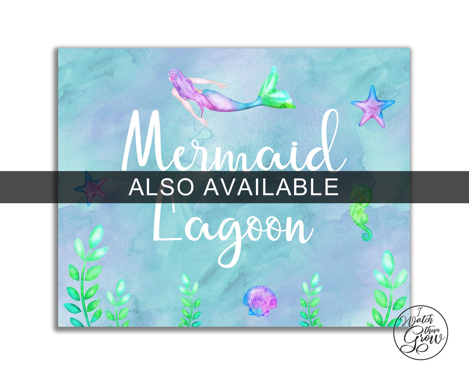 Mermaid Name Game & Name Tags Printable what is Your - Etsy