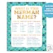 Merman Name Game, Printable what is Your Merman Name Sign, Mermaid ...