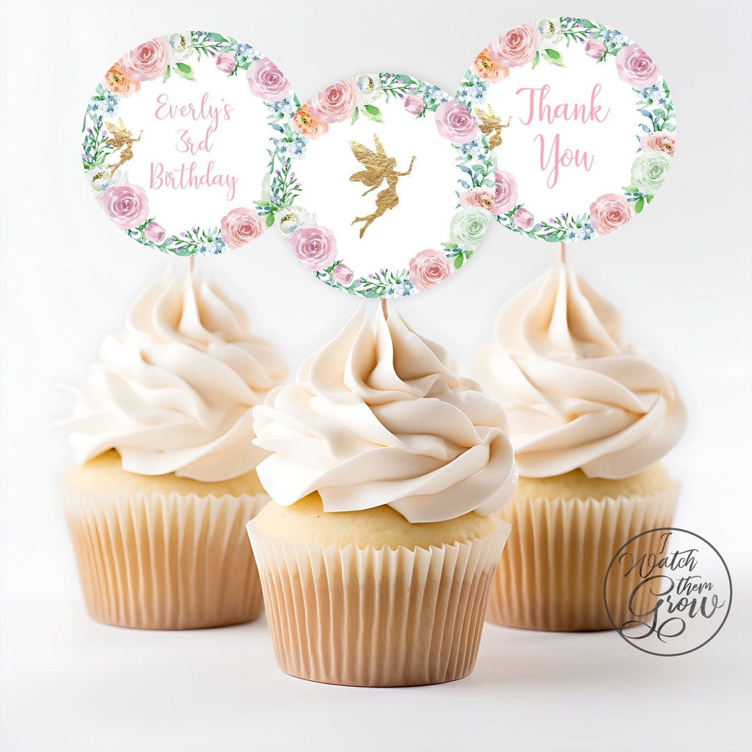 Editable Fairy Party Favors Tags, Stickers, Labels, Fairy Party ...