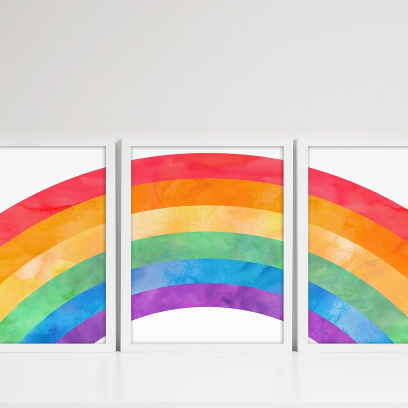 Rainbow Wall Art - Etsy