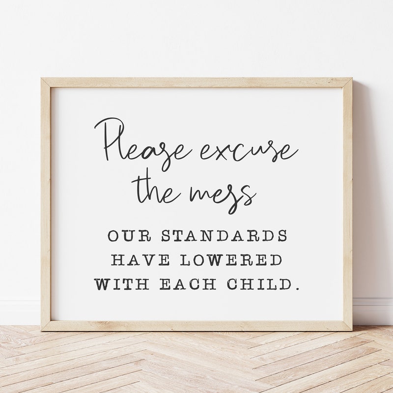 Messy House Sign - Etsy
