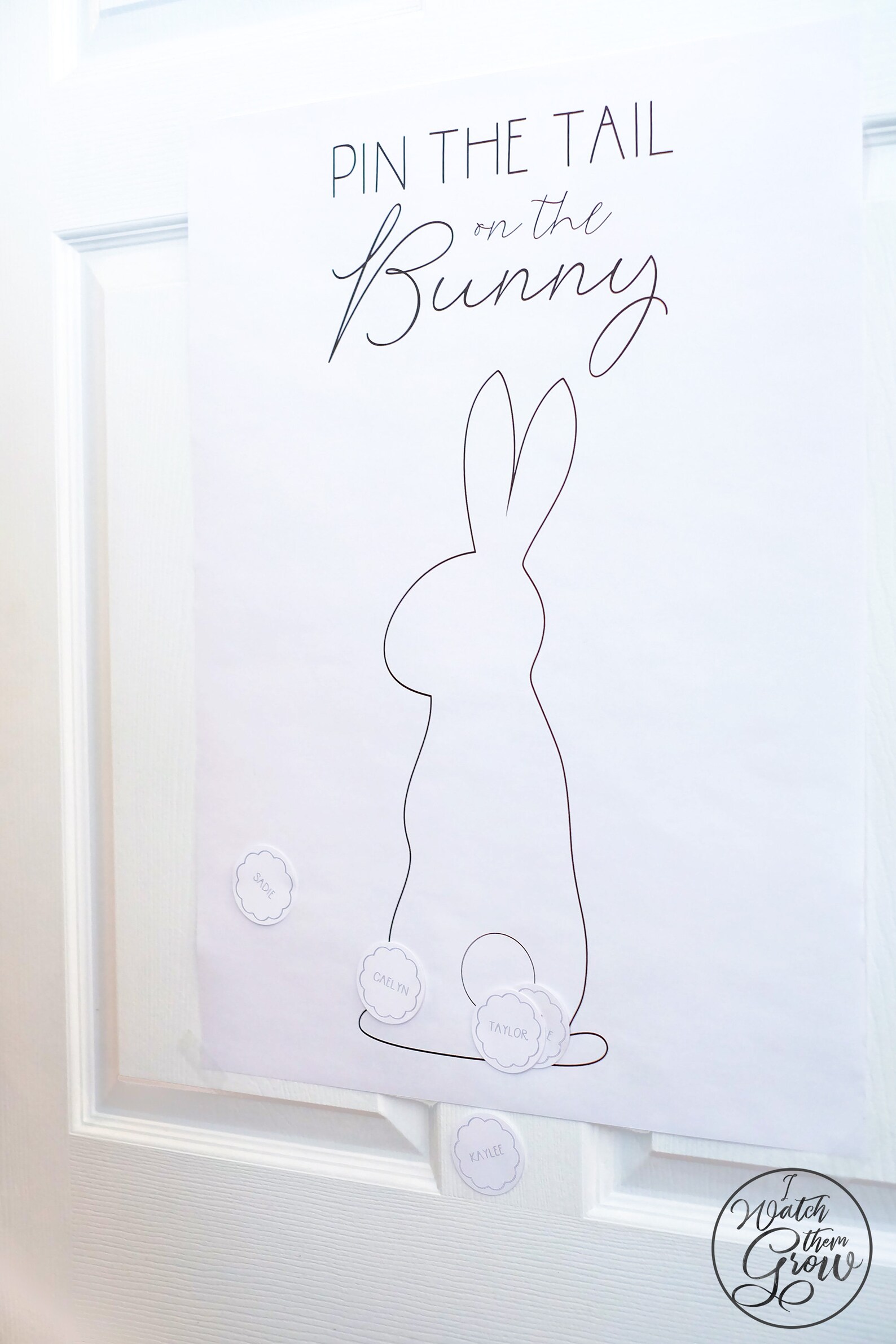 Pin the Tail on the Bunny Game Printable Bunny Party Game - Etsy Canada