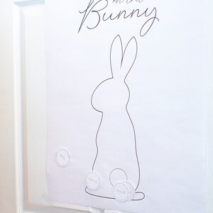 Pin the Tail on the Bunny Game, Printable Bunny Party Game, Easter ...