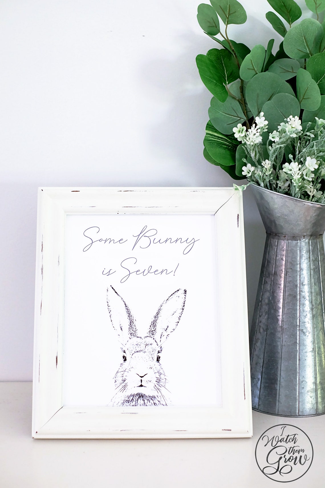 Editable Bunny Party Sign 8x10 Inch Printable Bunny Sign - Etsy