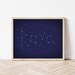 Custom Constellation Name Print, Printable Star Galaxy Art ...