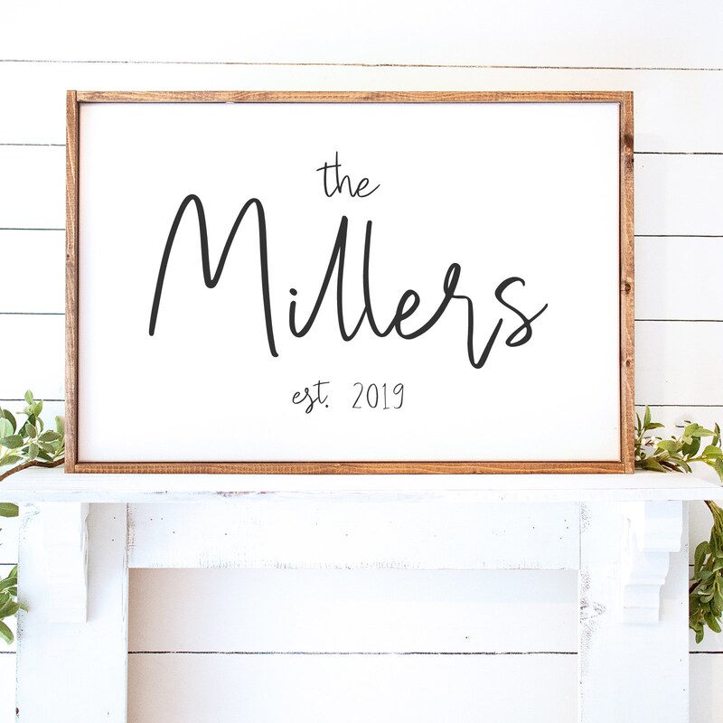 Large Family Sign - Etsy